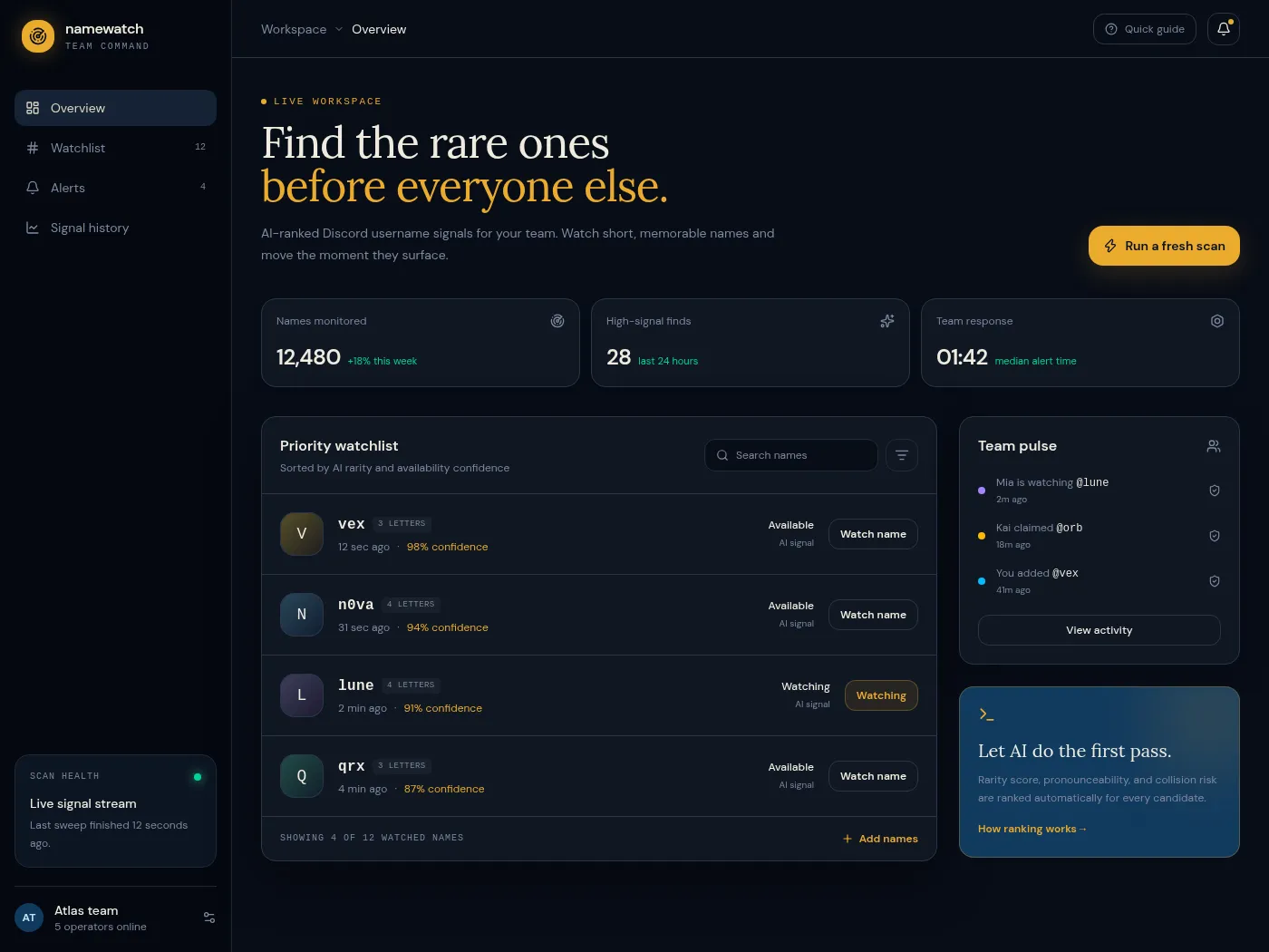 AI Discord Name Sniper
