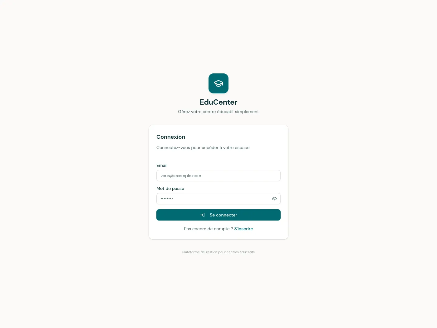 EduCenter Manager