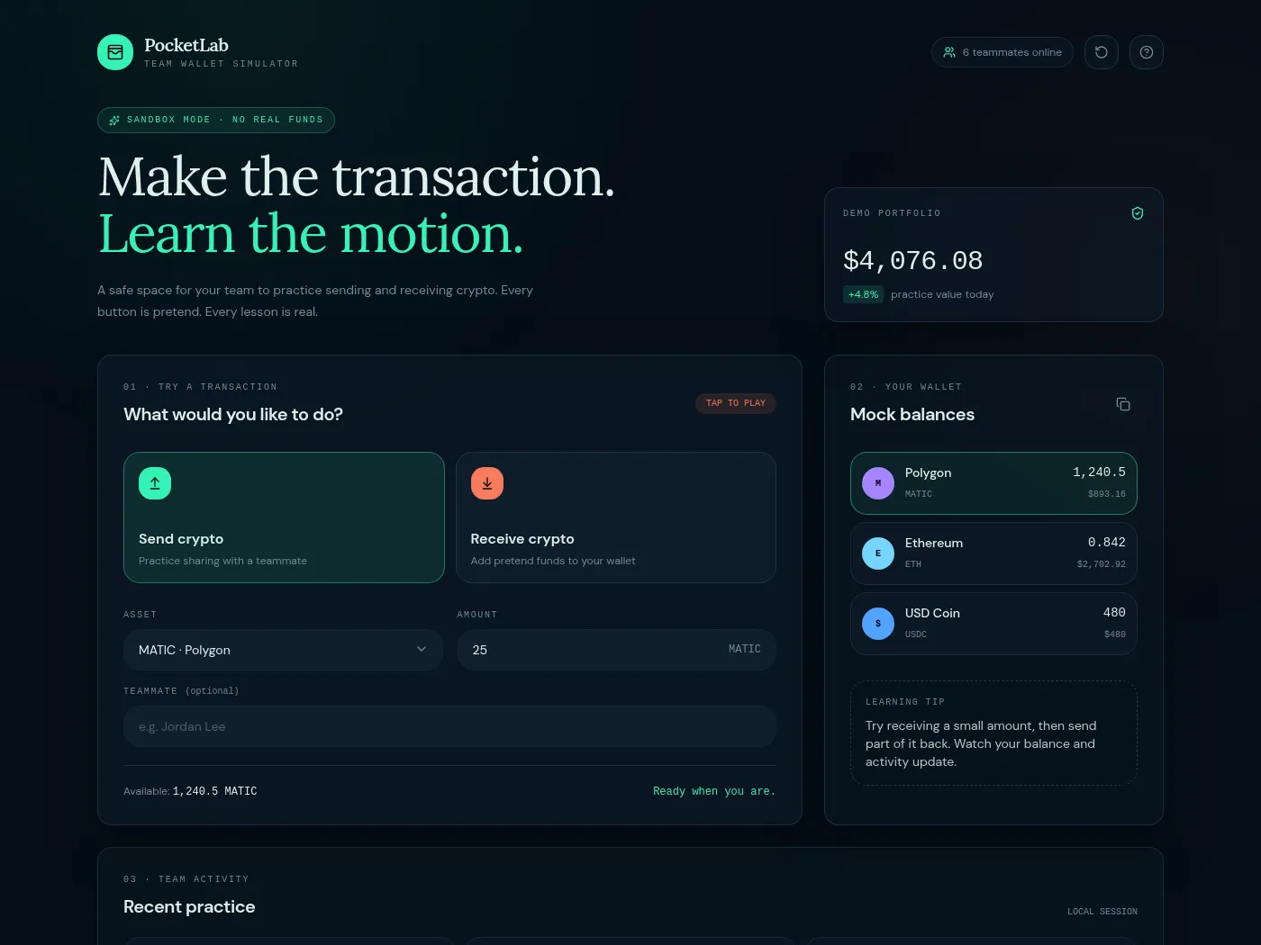 Crypto Wallet Simulator