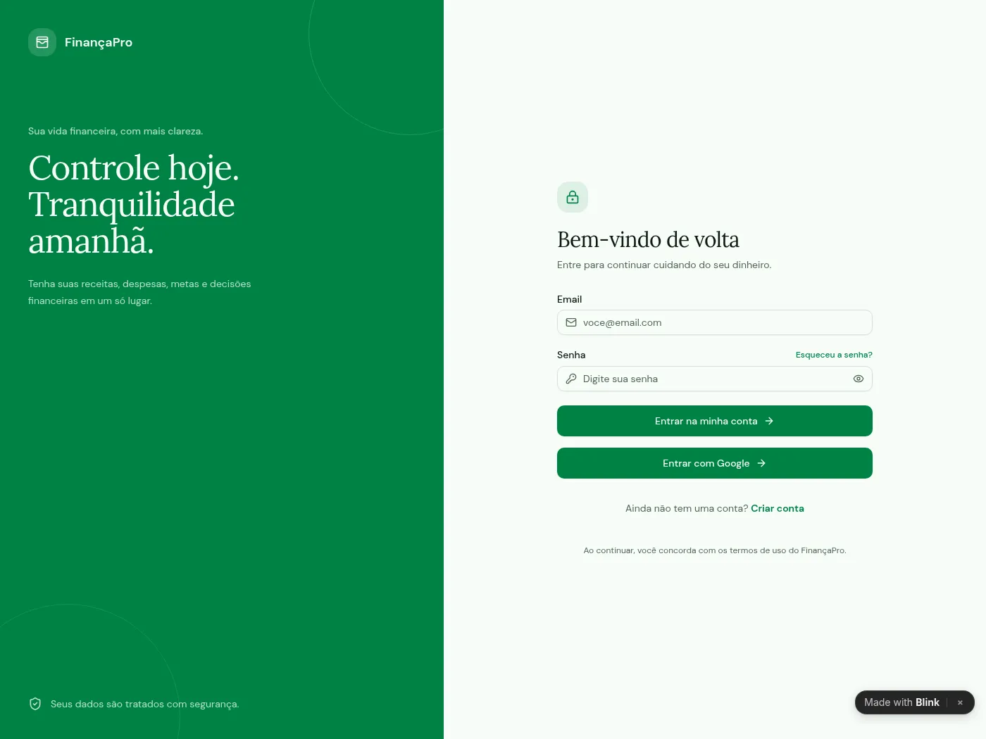 FinançaPro Dashboard