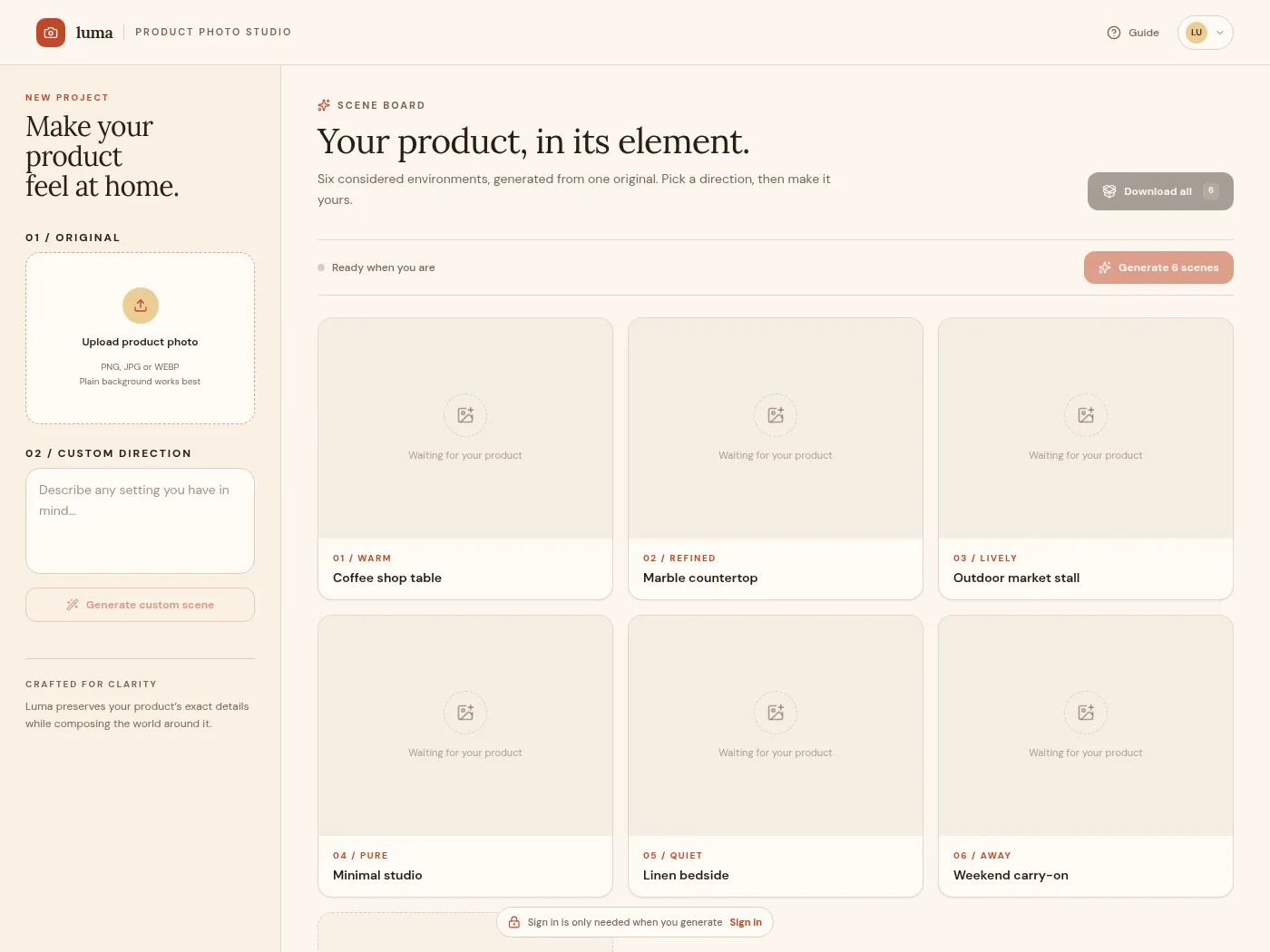 AI Product Photo Studio
