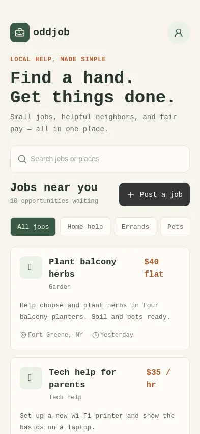 Odd Job Finder