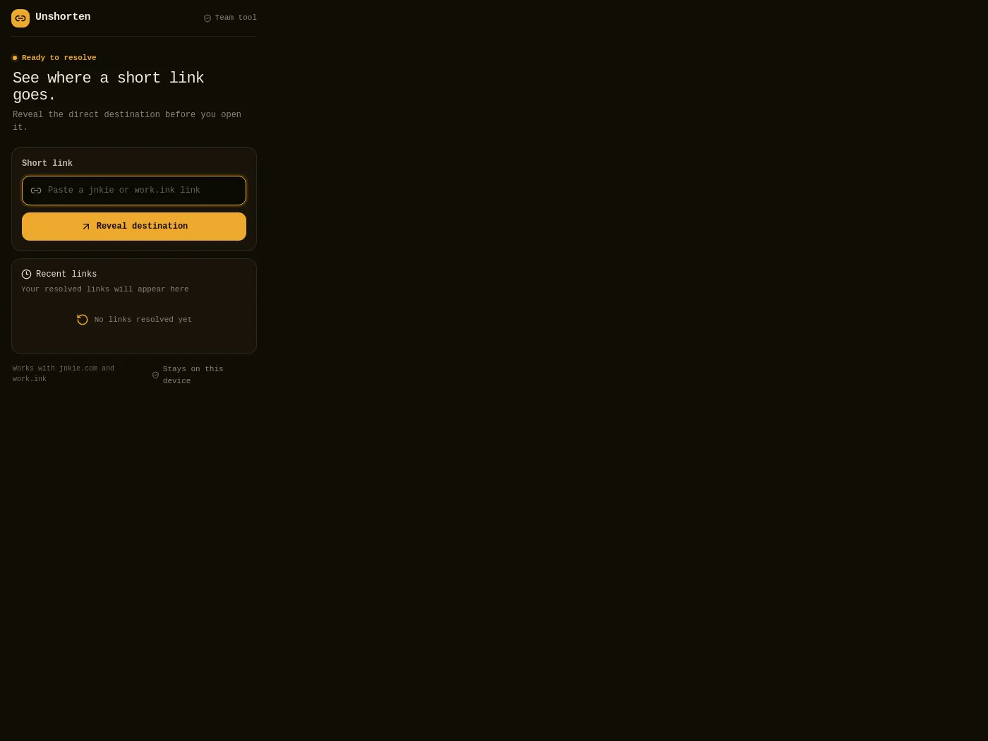 Link Unshortener Pro