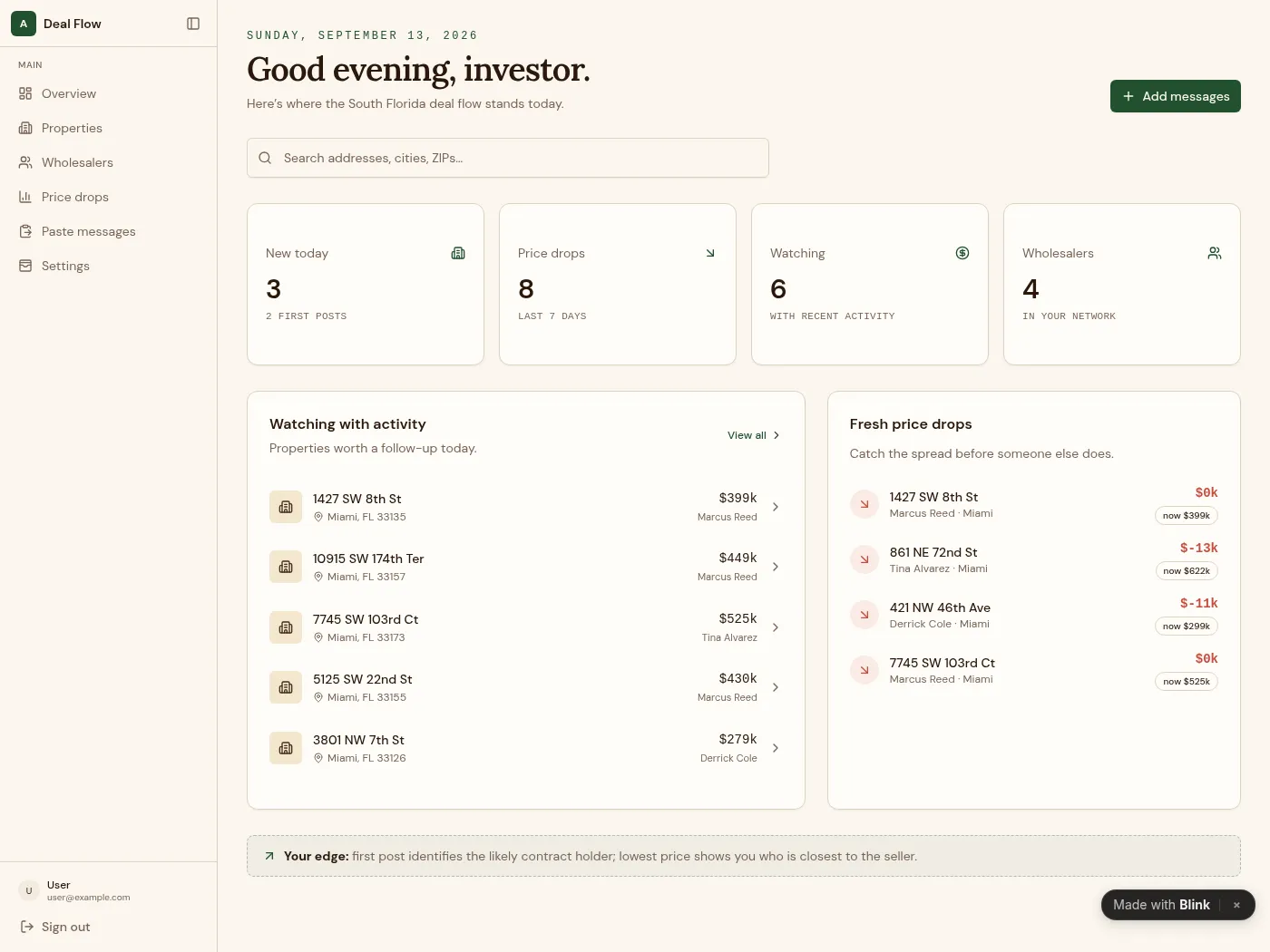 Deal Flow Tracker