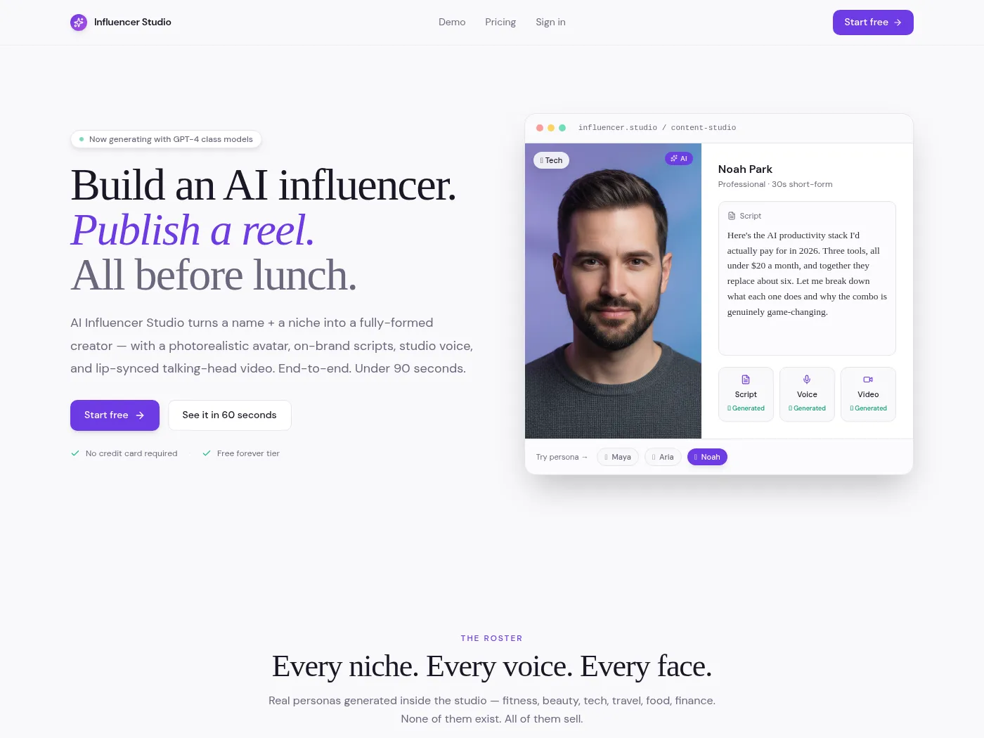 AI Influencer Studio