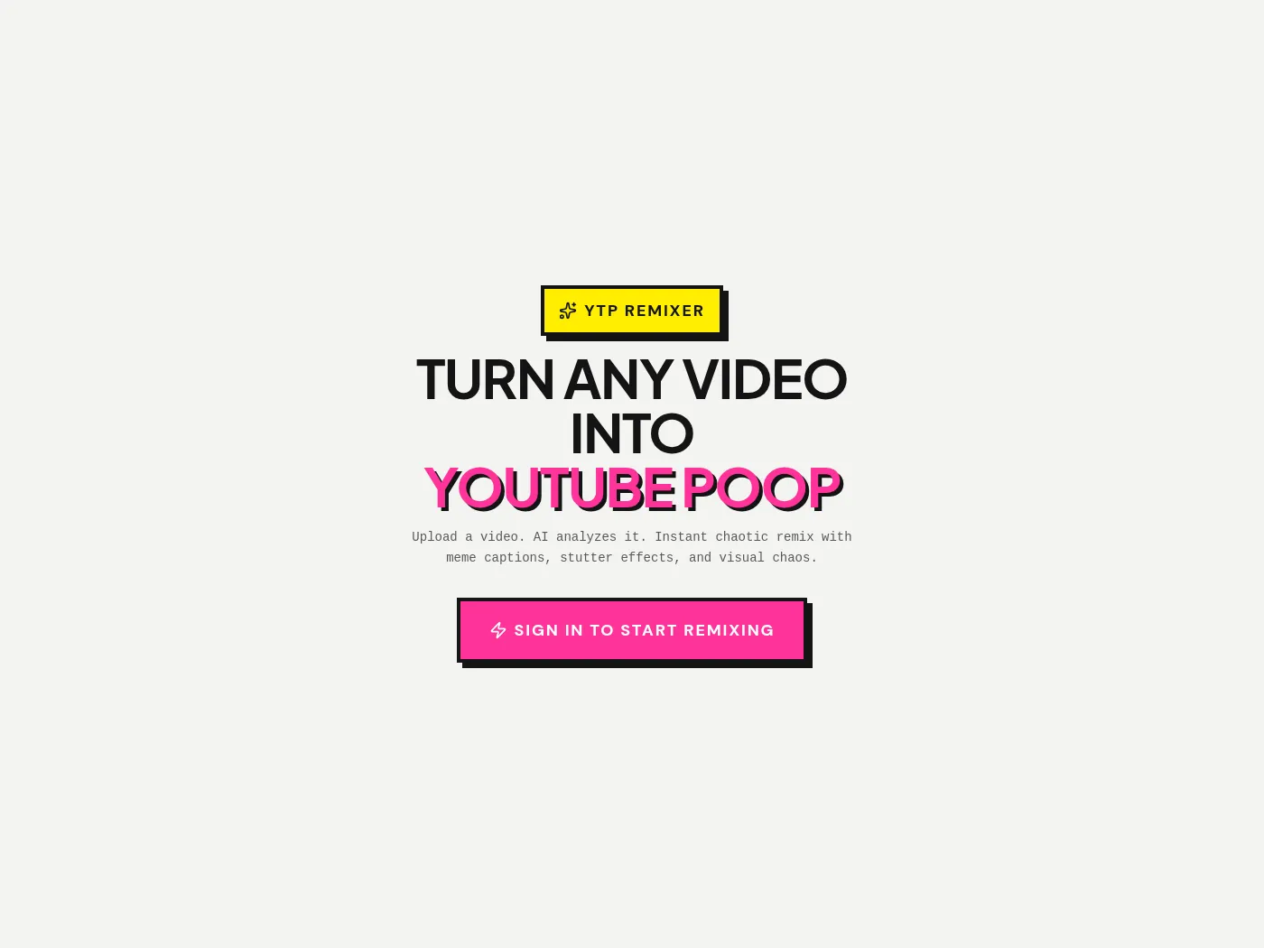 YouTube Poop Video Remixer