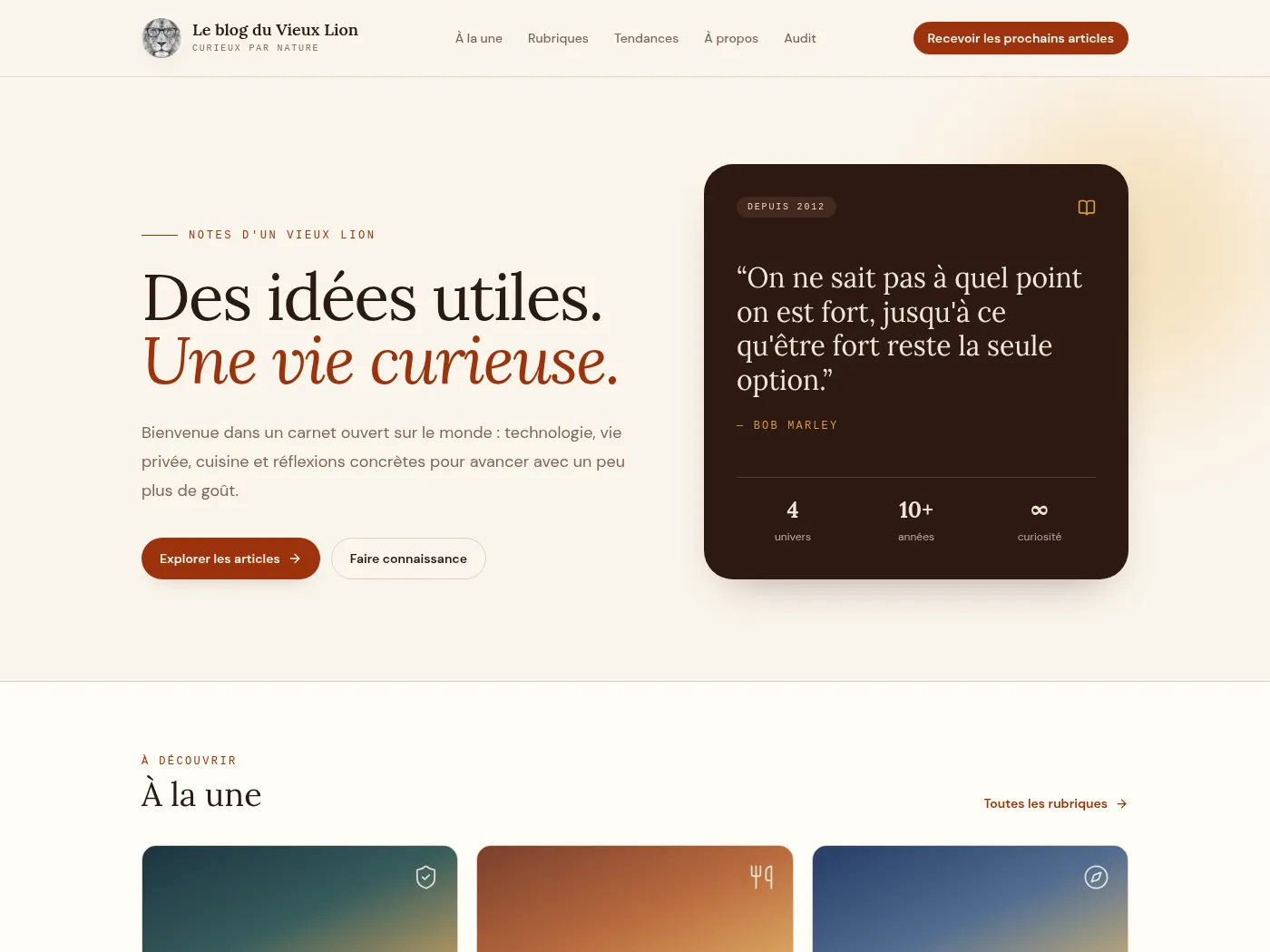le blog du vieux lion