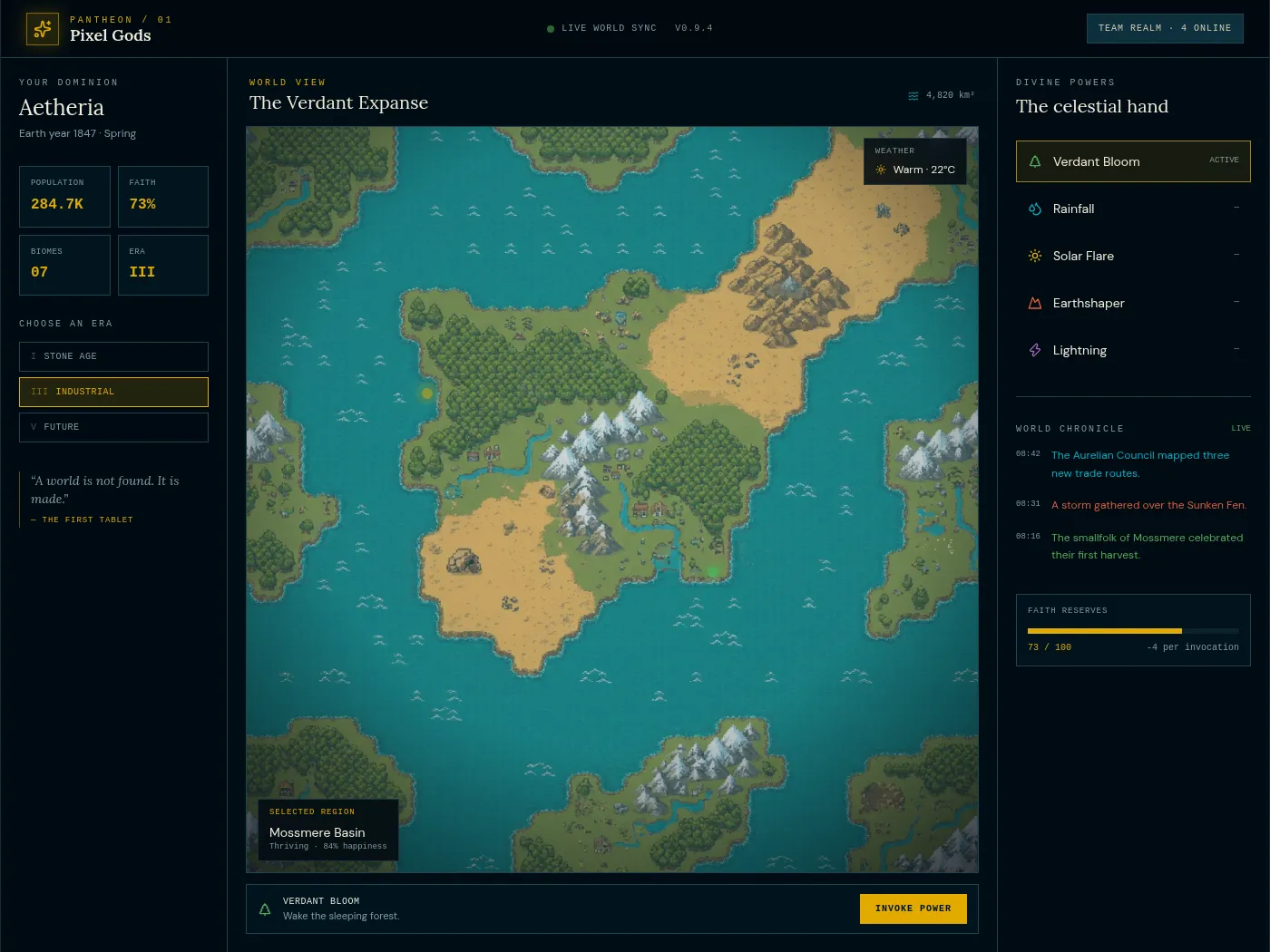 Pixel Gods Simulator