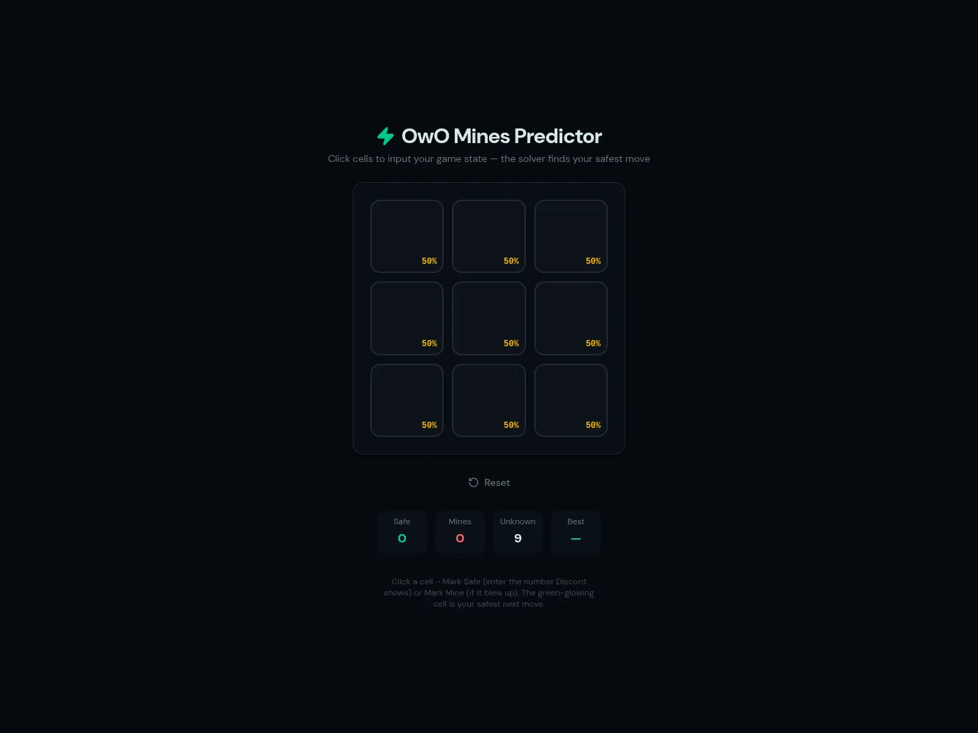 OwO Mines Predictor