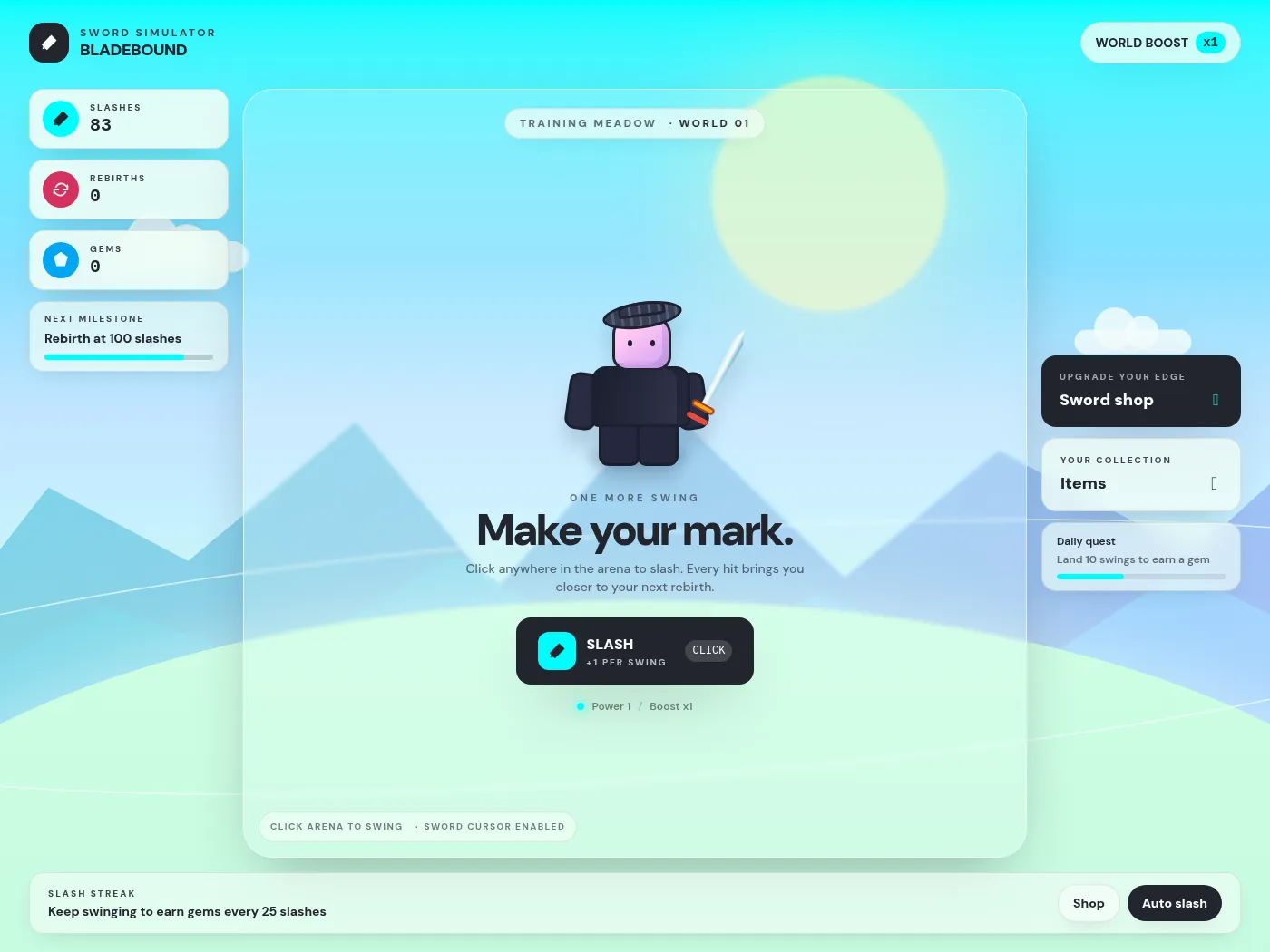 Sword Slash Simulator GUI