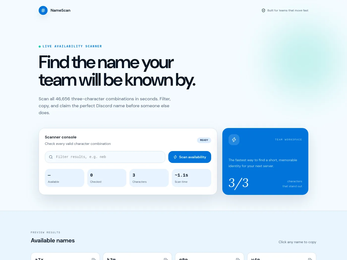 Discord Name Scanner
