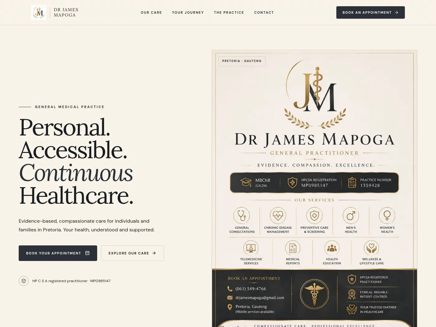 MediPro Practice Website