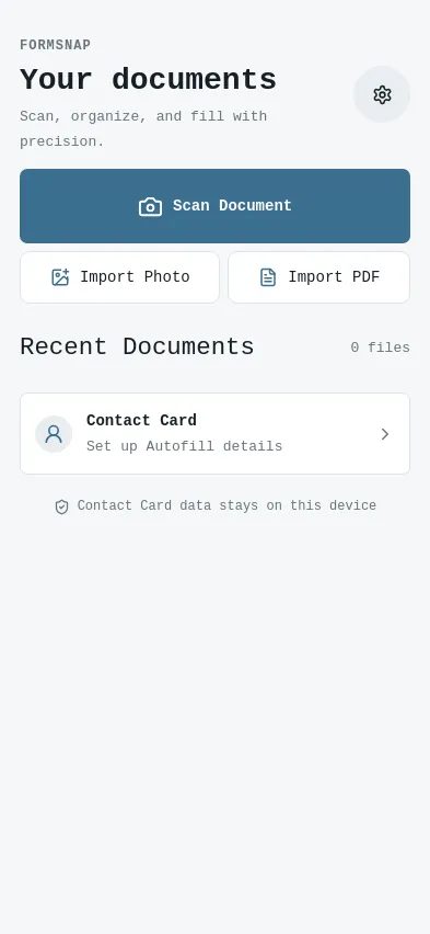 FormSnap Mobile Scanner