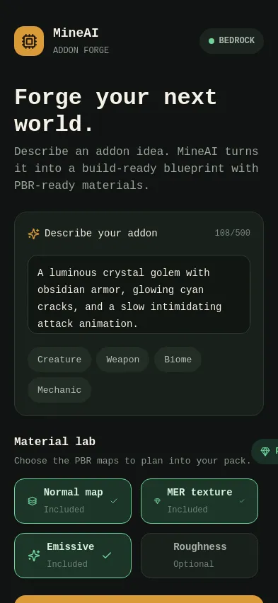 MineAI Addon Creator