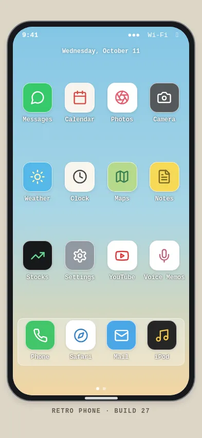 Retro iOS Simulator
