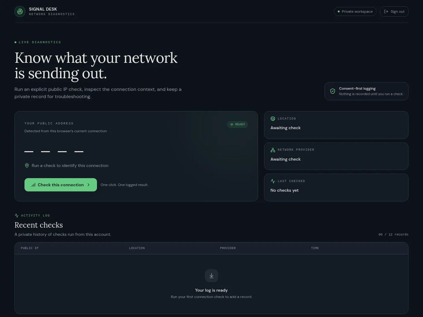 IP Logger Dashboard