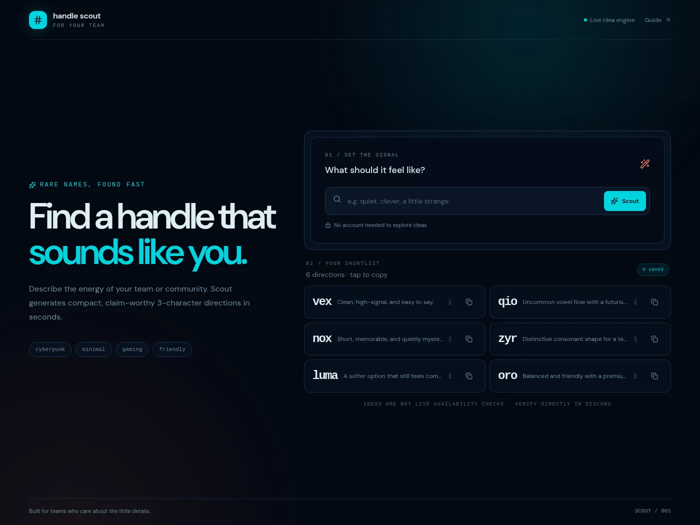 Discord Handle Finder