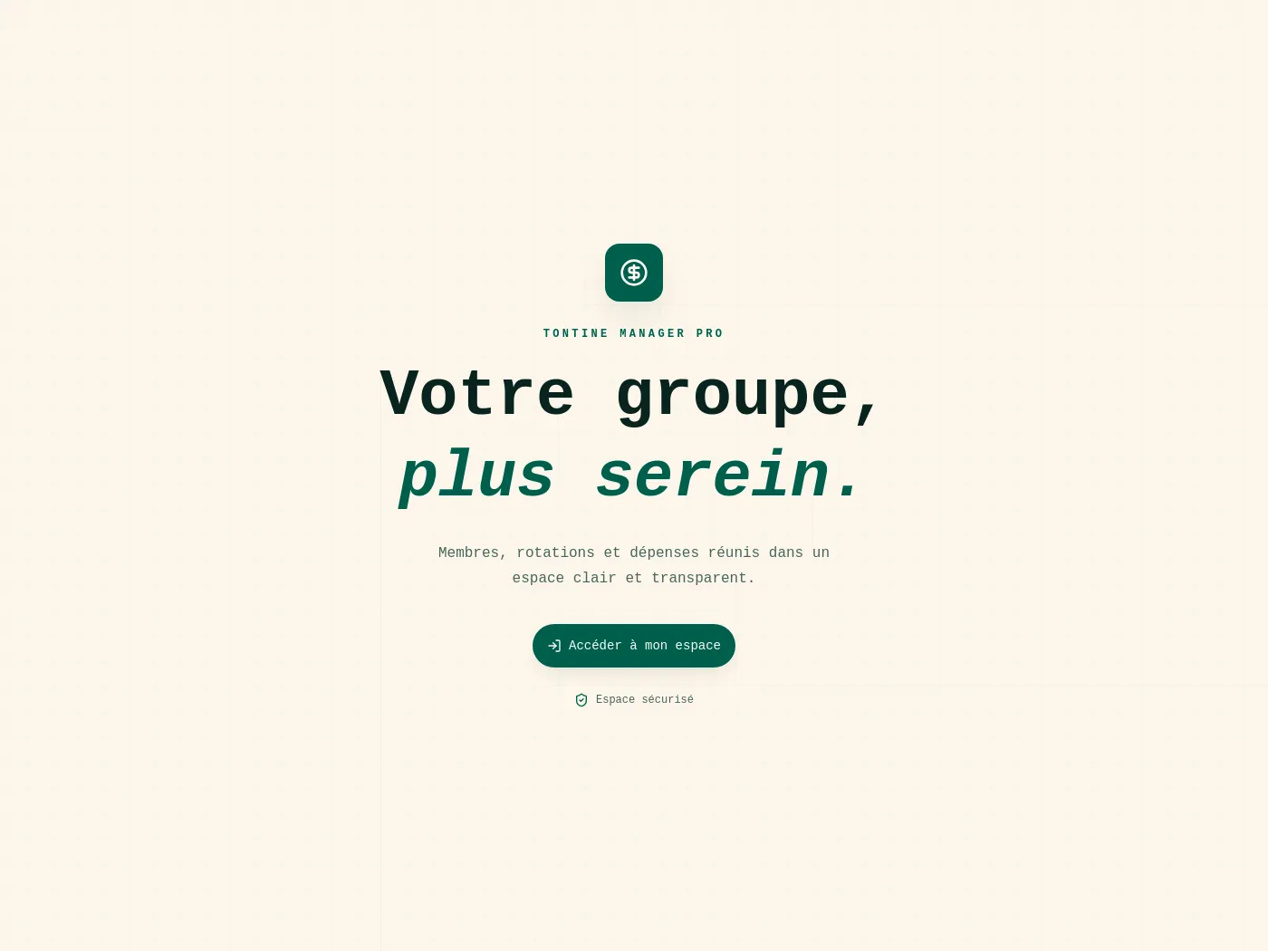 Tontine Manager Pro