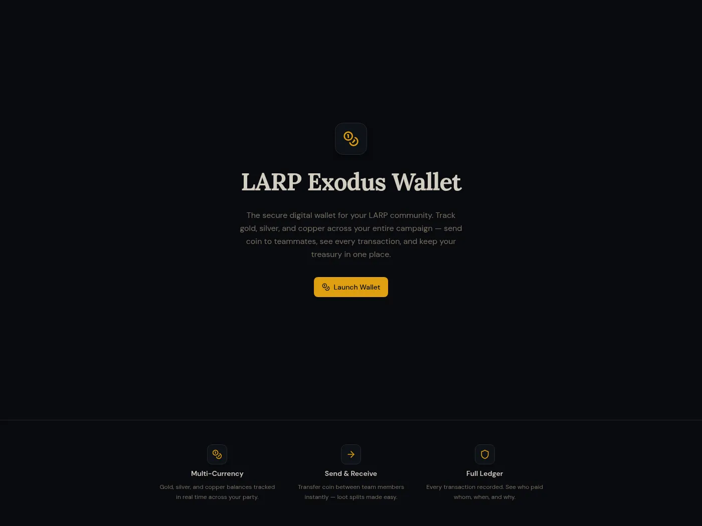 LARP Exodus Wallet