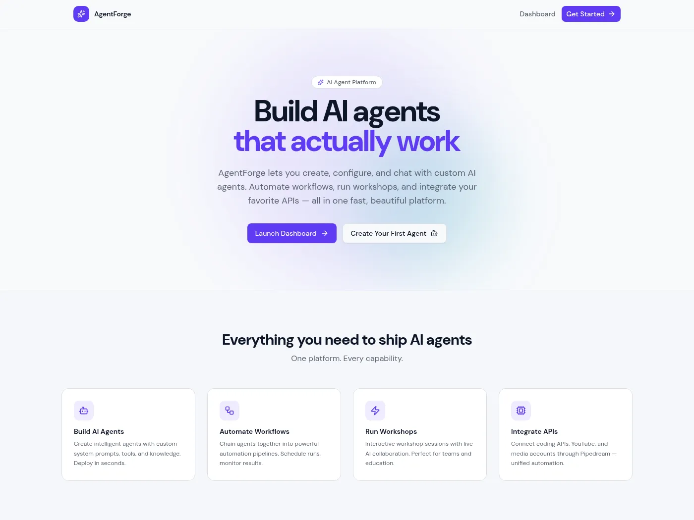 AgentForge Platform