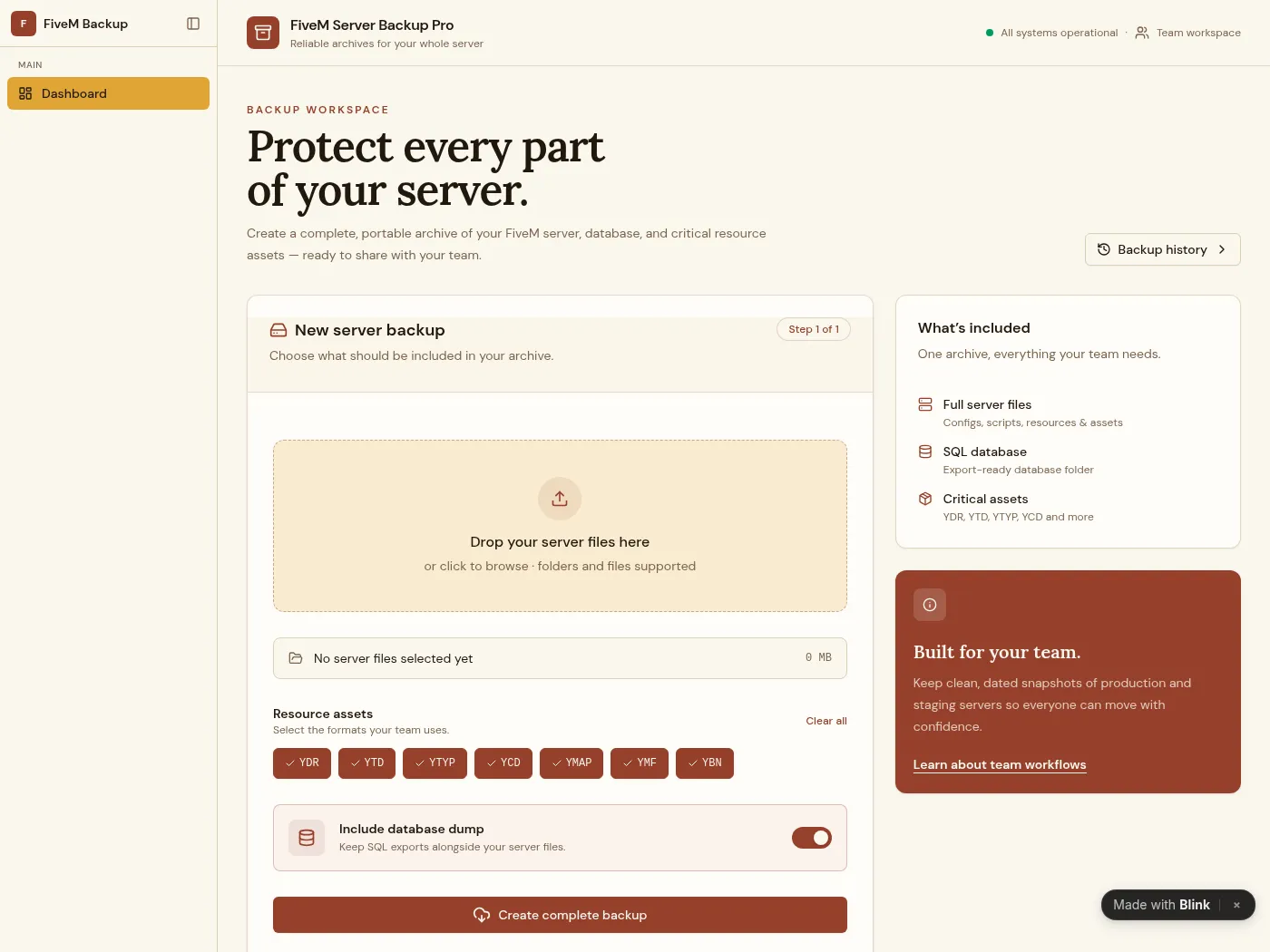 FiveM Server Backup Pro