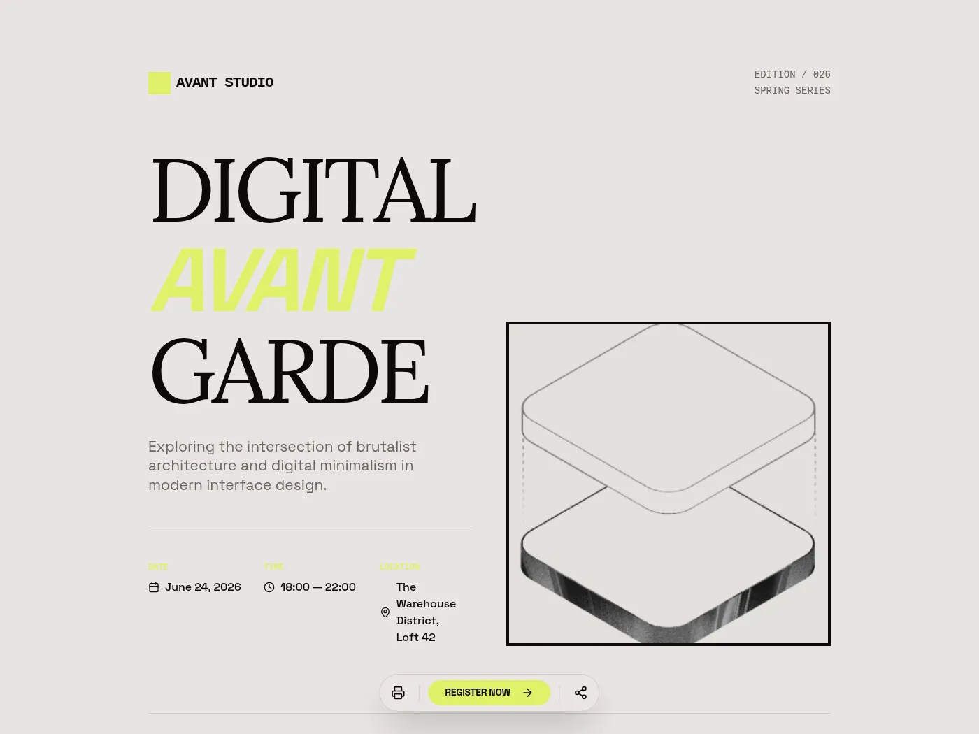 Modern Flyer Website