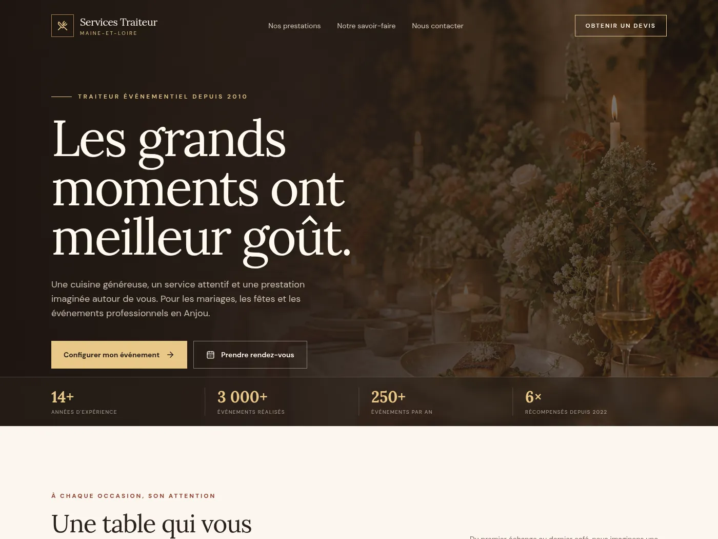 Traiteur Pro Web
