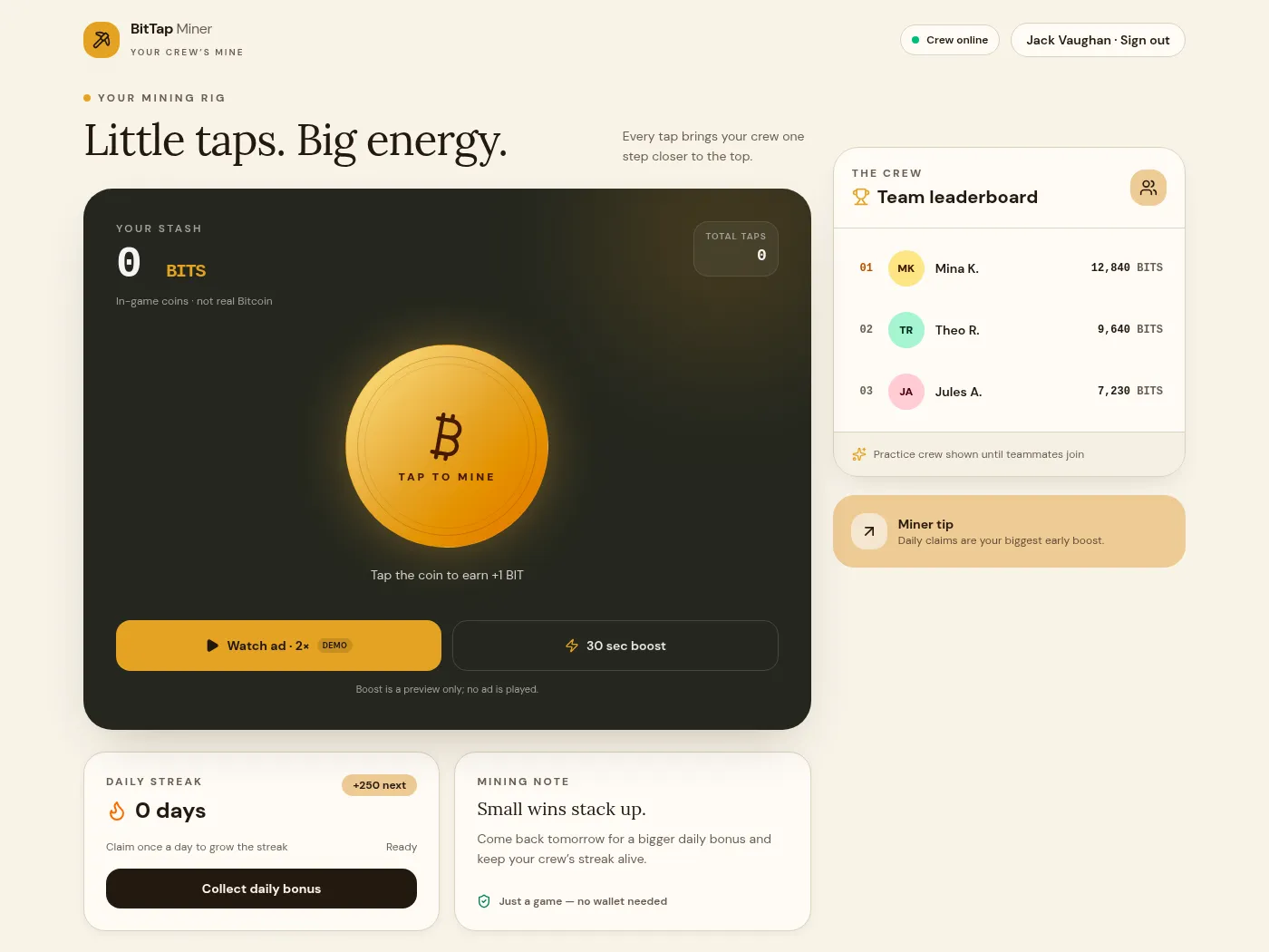 BitTap Miner