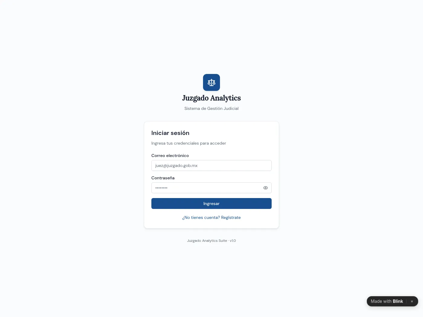 Juzgado Analytics Suite