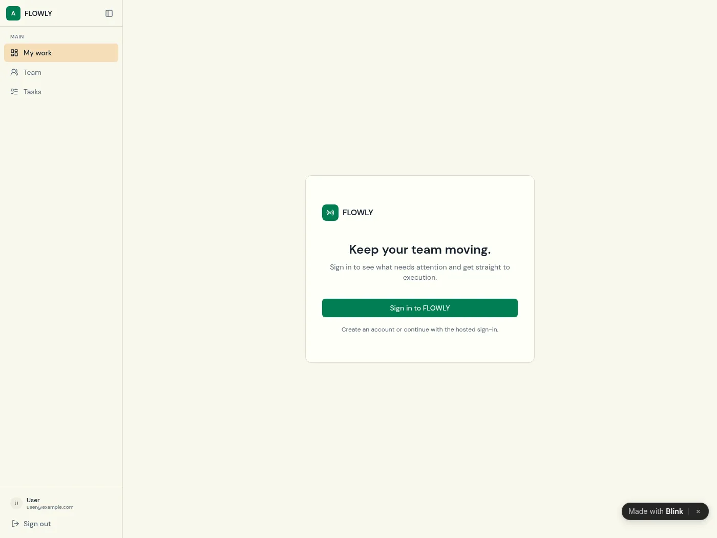FLOWLY — Team Execution Engine