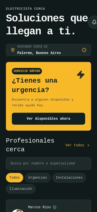 Electricista Cerca App