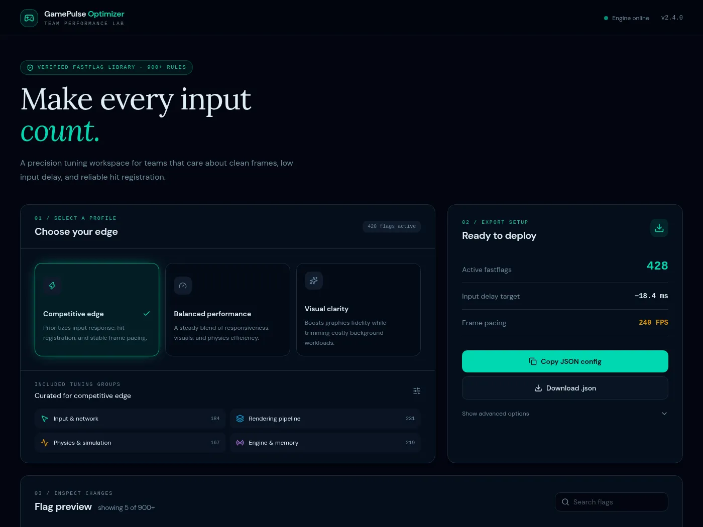 GamePulse Optimizer