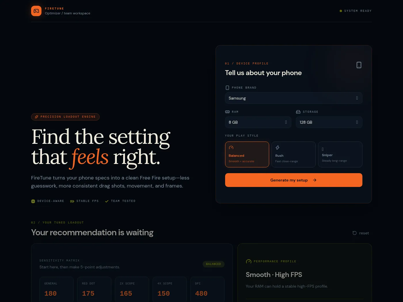FireTune Optimizer