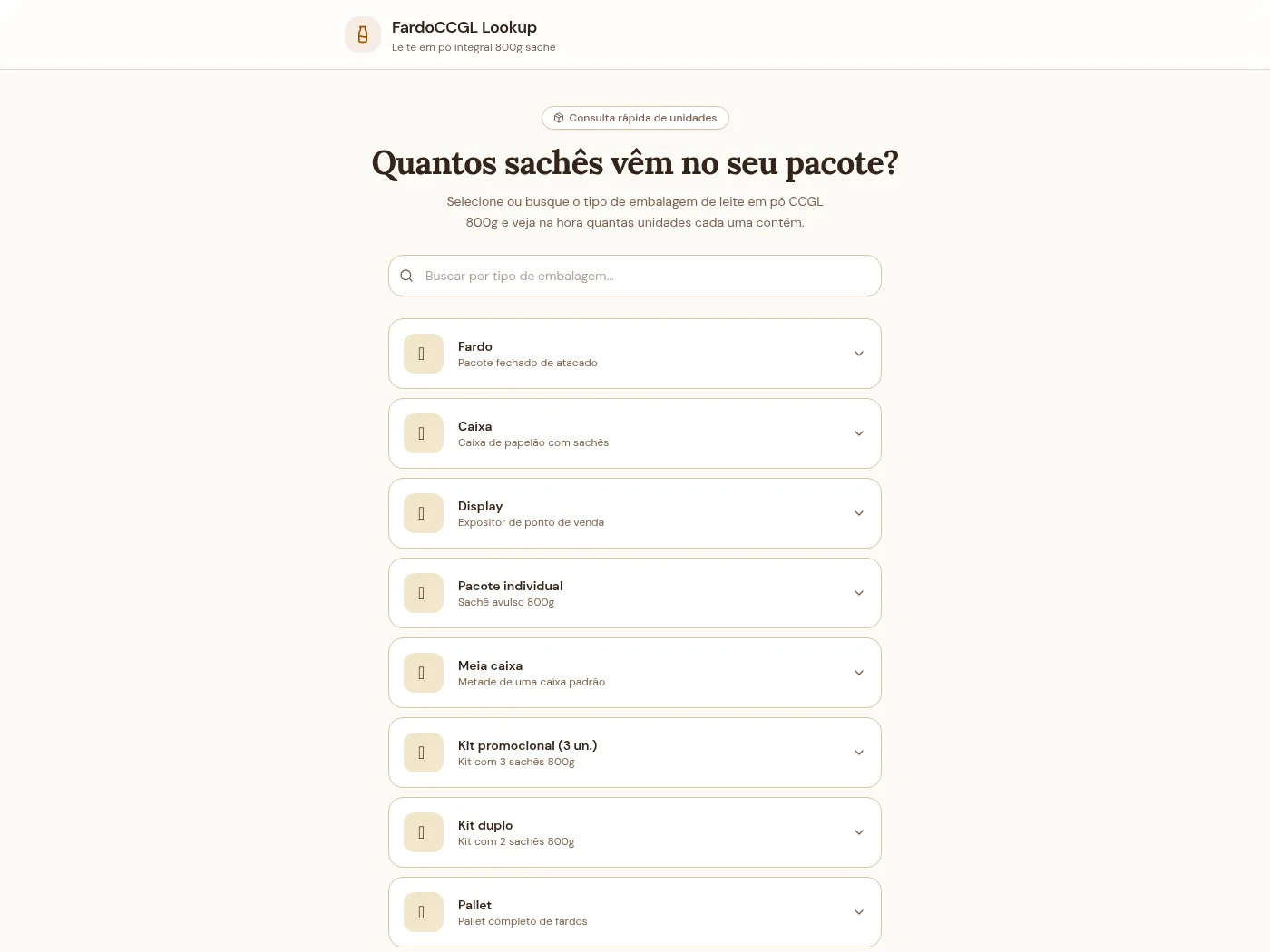 FardoCCGL Lookup