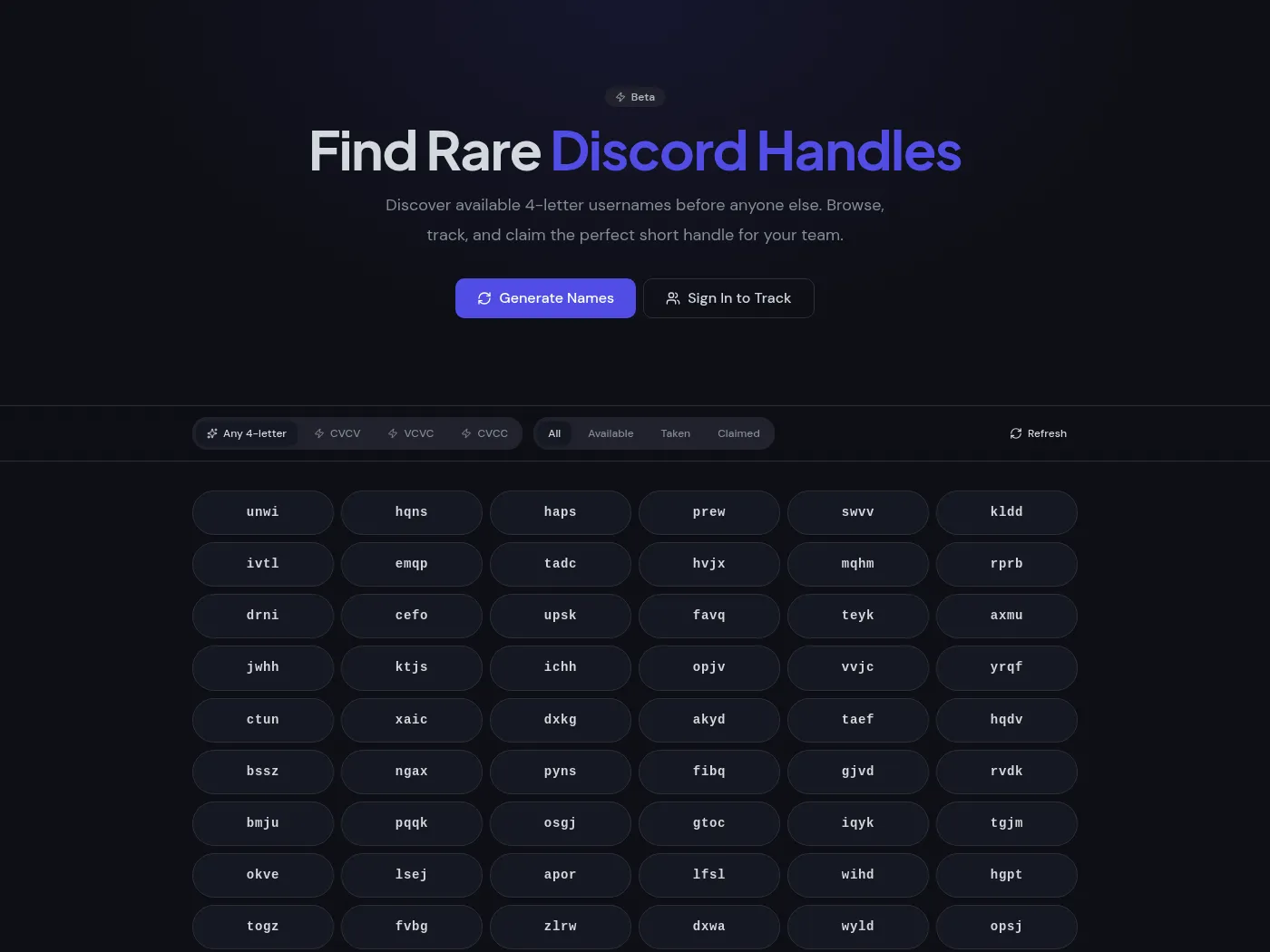 Discord Handle Hunter