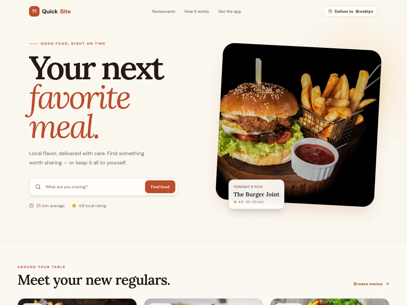 QuickBite Delivery Site