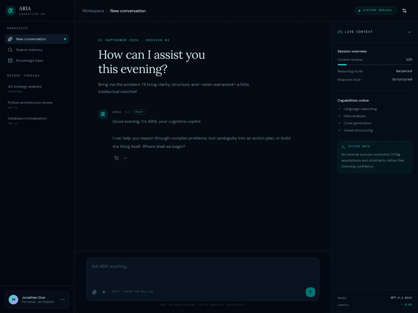 ARIA Cognitive Copilot