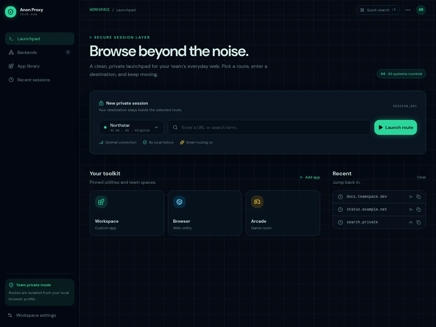 Anon Proxy Hub