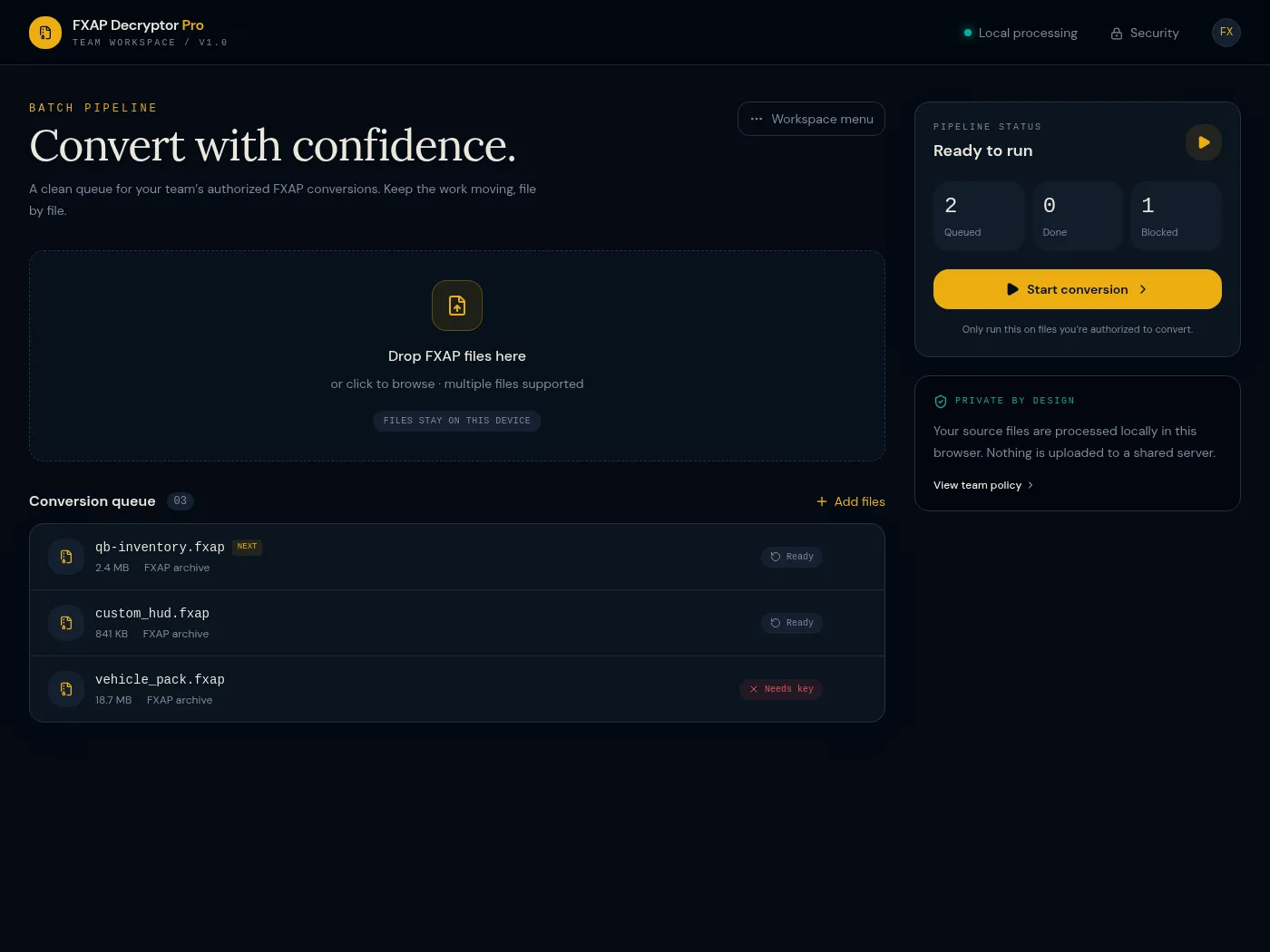 FXAP Decryptor Pro