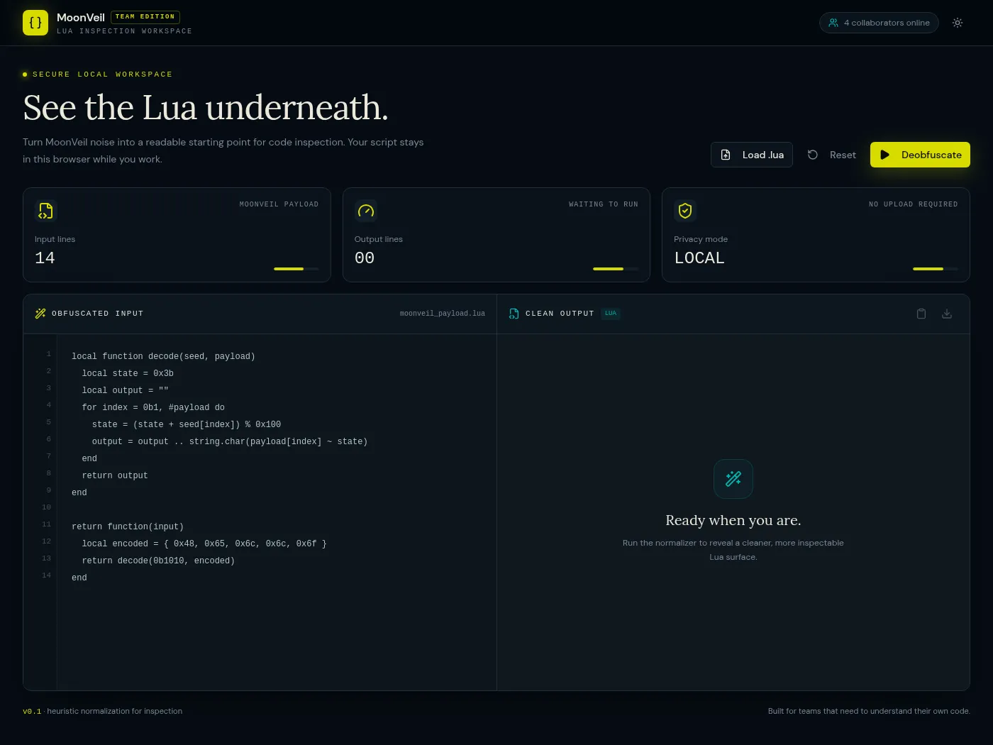 Lua MoonVeil Deobfuscator