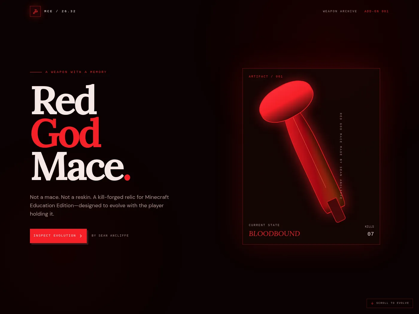 Red God Mace Add-on