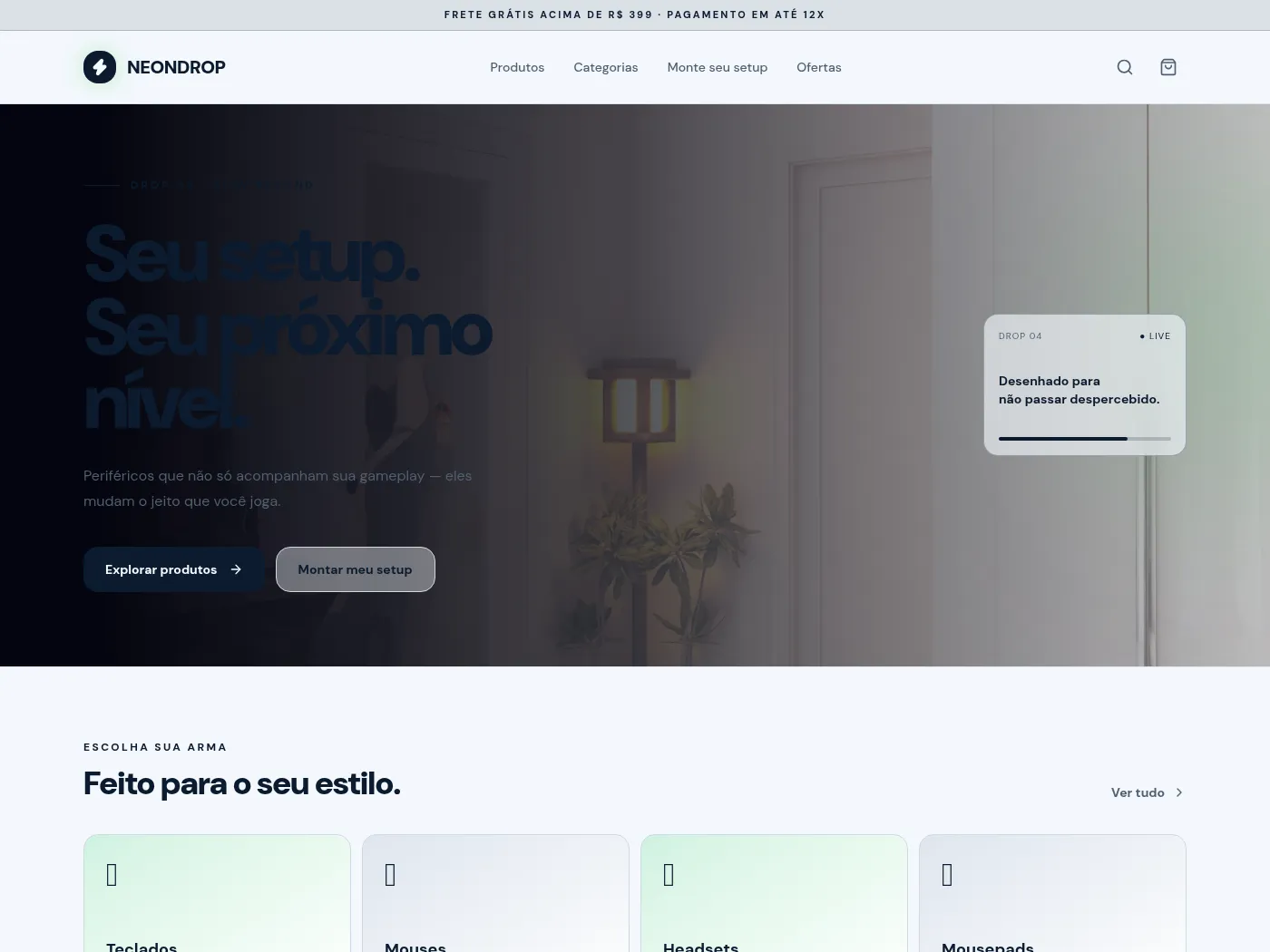 NeonDrop Gamer Platform