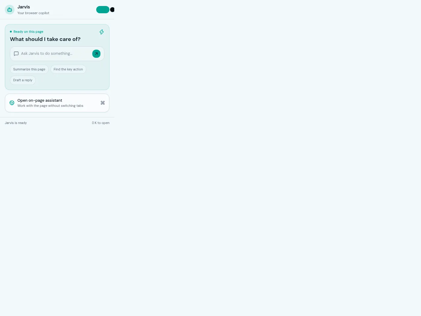 Jarvis AI Extension
