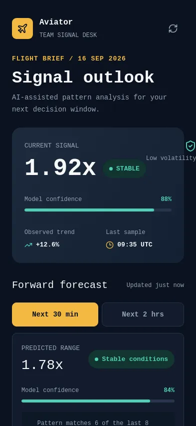 Aviator Signal Predictor
