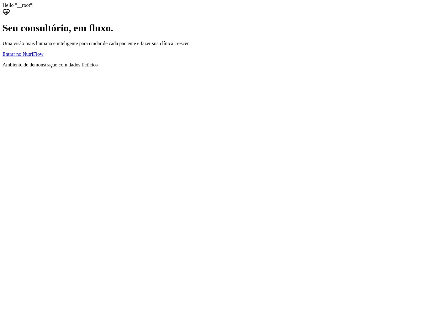 NutriFlow Plataforma SaaS