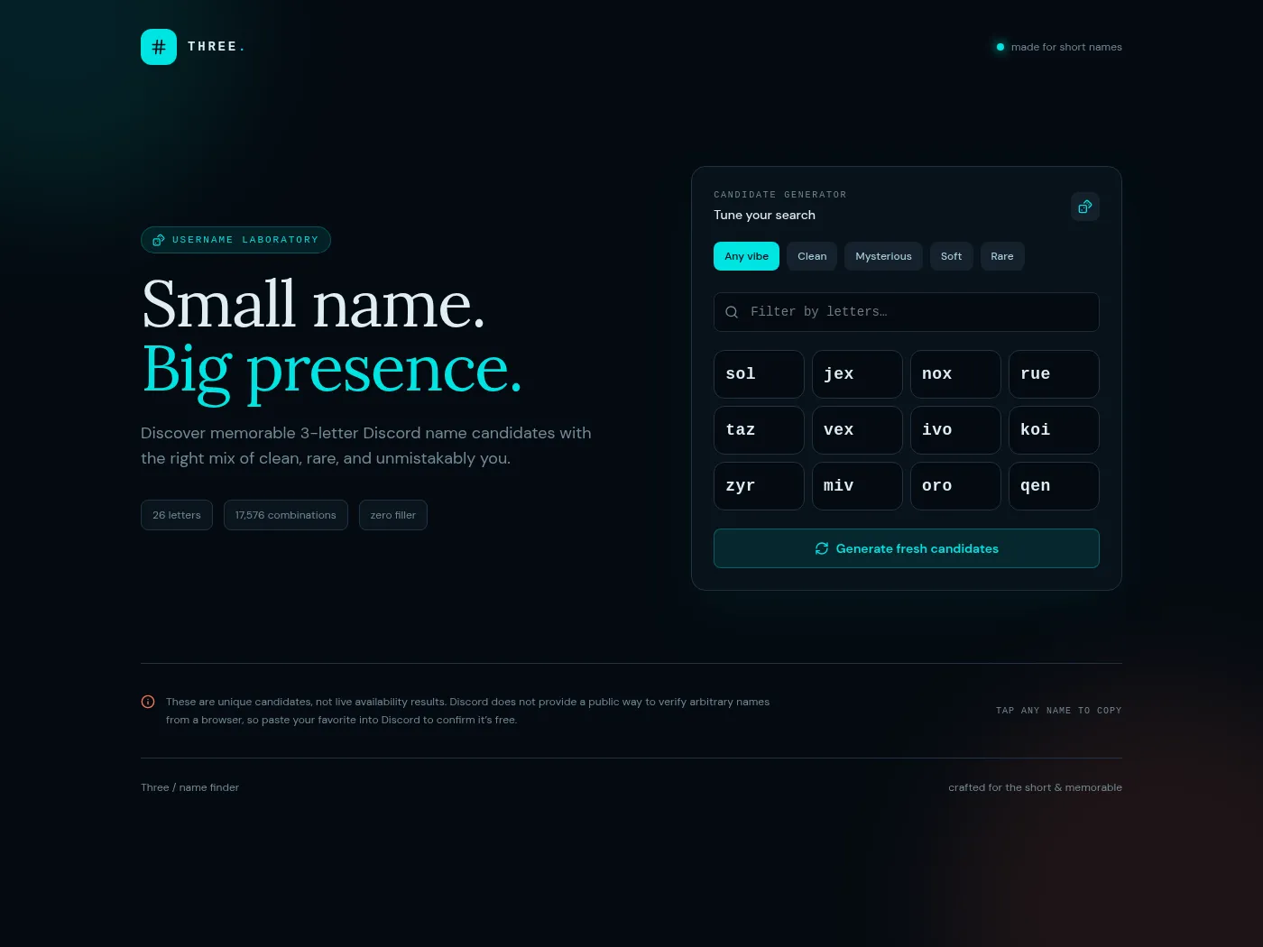 Discord Name Finder