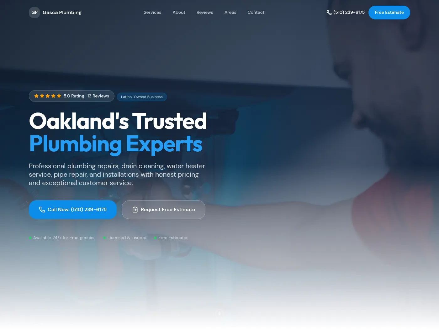 Gasca Plumbing Website