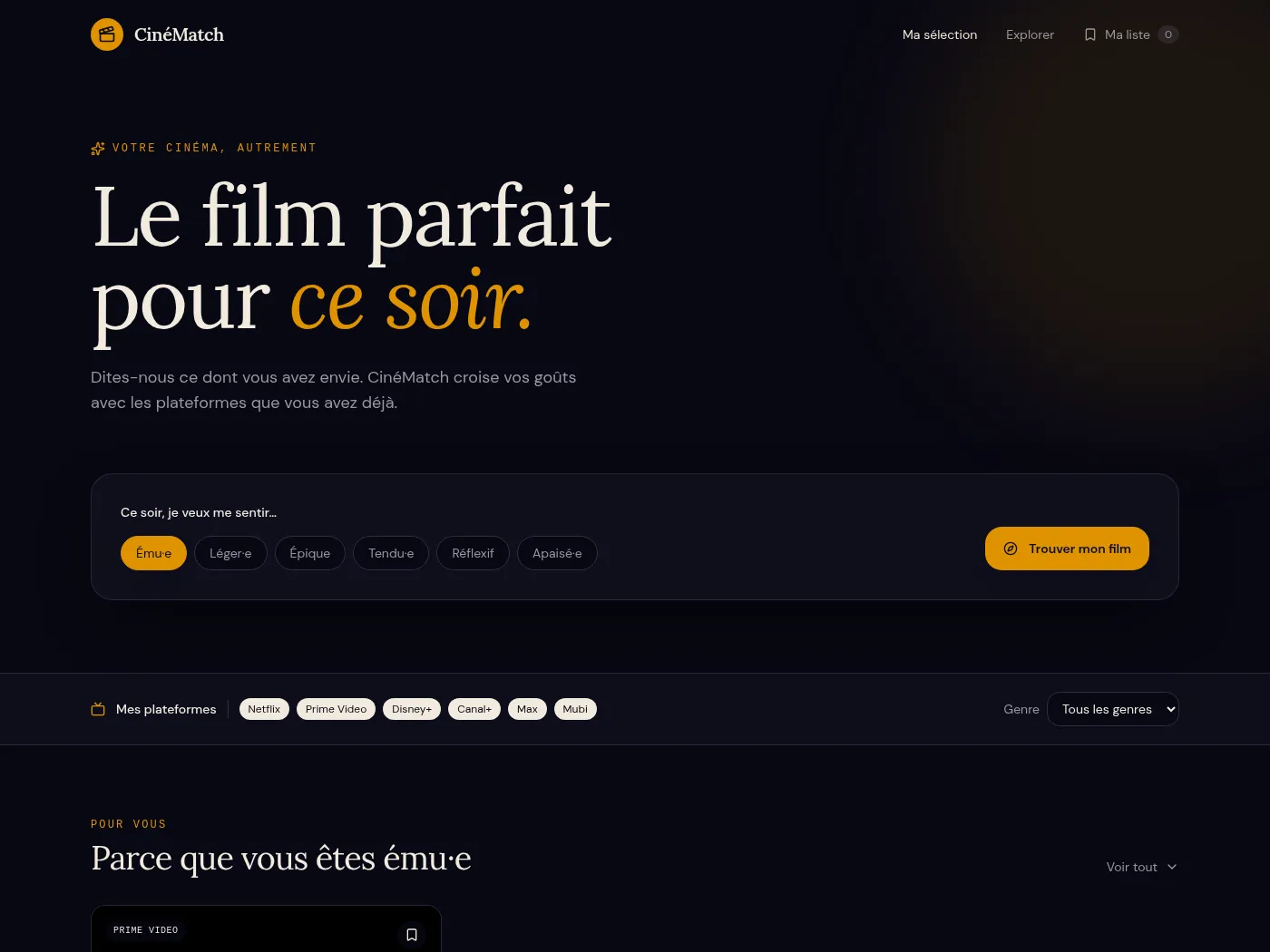 CinéMatch Advisor