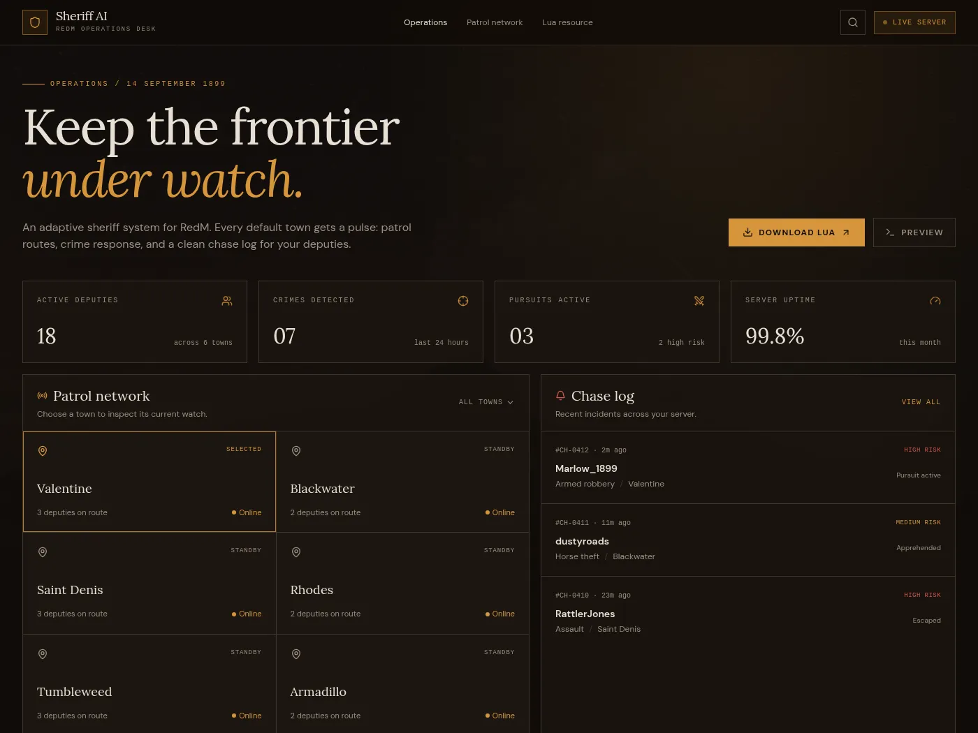 Sheriff AI for RedM