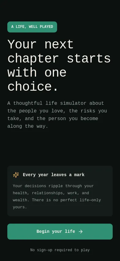 LifeMaster Simulator